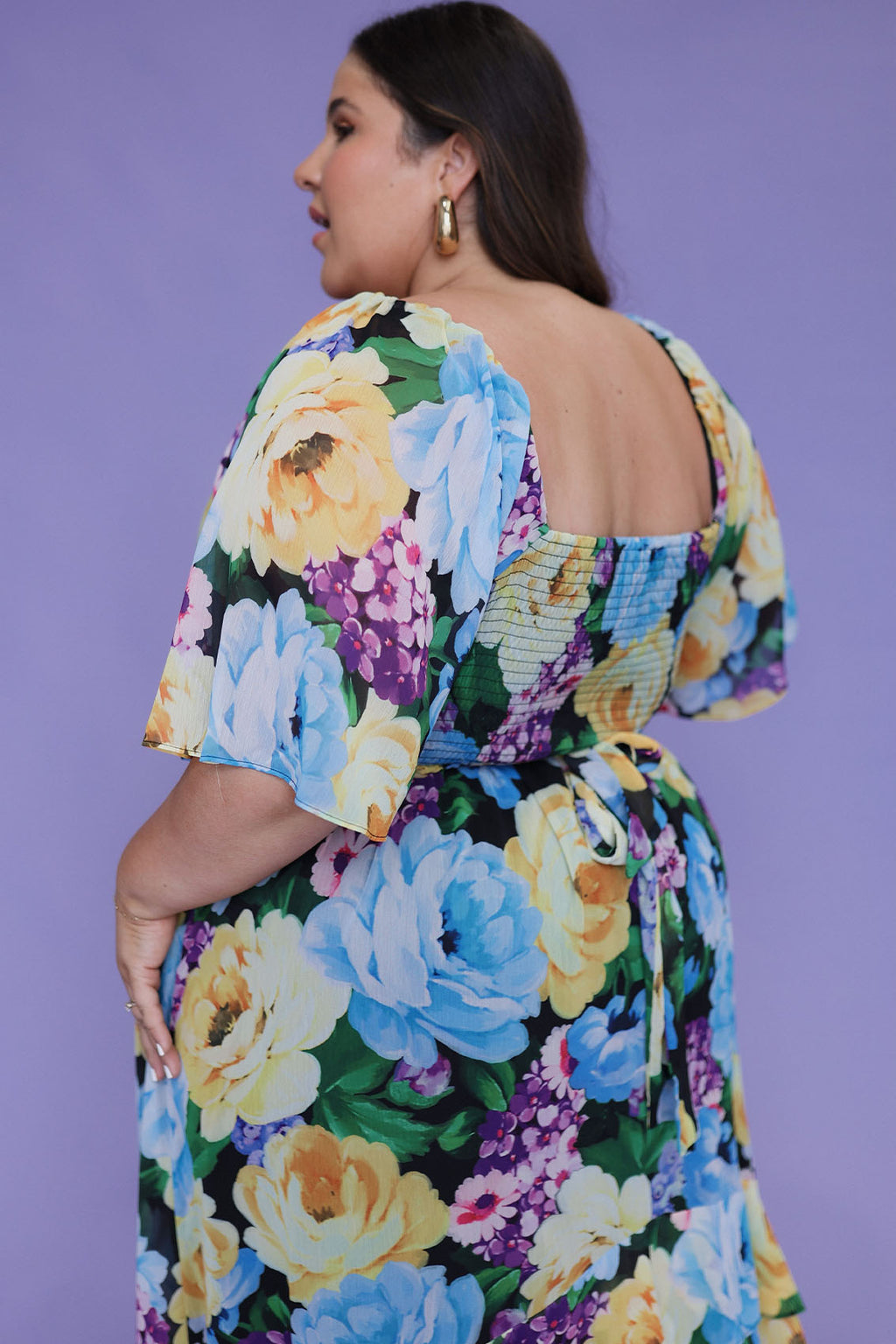 Hydrangea Adjustable Wrap Bodice Dress – Novellathelabel