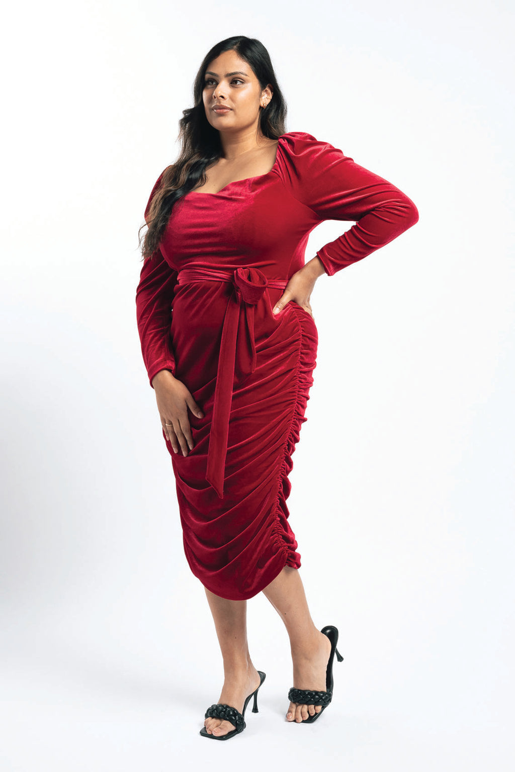 Racy Red Velvet Dress – Novellathelabel