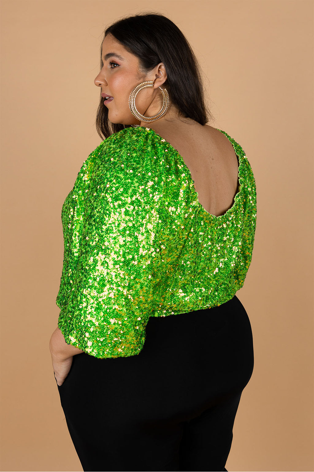 Citron Sweetheart Sequin Blouse - Citron Sequin – Novellathelabel